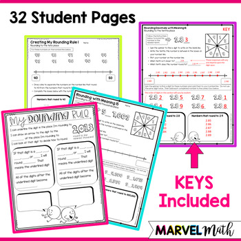 Rounding with Meaning using a Number Line - Marvel Math