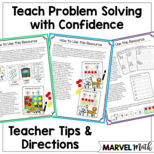 Word Problem Math Readers Set 4: Join All Unknown Types - Marvel Math