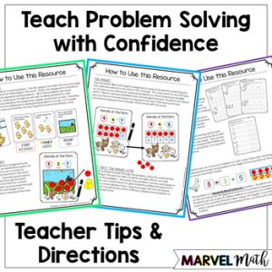 Word Problem Math Readers Set 5: Separate Result Unknown – Marvel Math