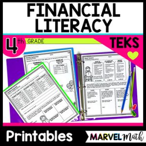 4th Grade Financial Literacy Worksheets - Marvel Math