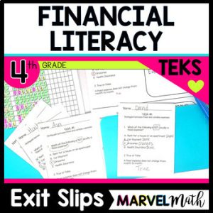 4th Grade Financial Literacy Unit Bundle - Marvel Math