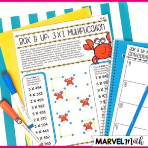 4th Grade Multiplication & Division No Prep Games - Marvel Math