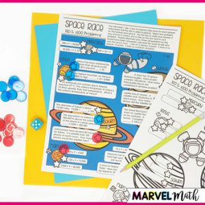 4th Grade Multiplication & Division No Prep Games - Marvel Math