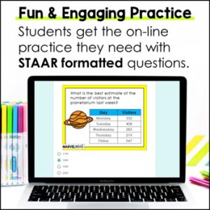 4th Grade Addition & Subtraction STAAR Review Task Cards - Digital ...