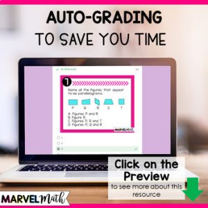 4th Grade Geometry STAAR Review Task Cards - Digital - Marvel Math