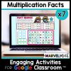 Multiplication Facts x 7 FUN Digital Activities - Marvel Math