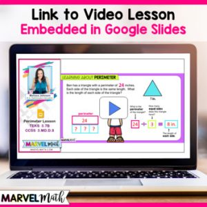 Perimeter - Find the Missing Side Length Multistep Problems - Digital ...