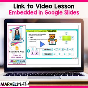 4th Grade Area and Perimeter Formulas – Digital Activities + Video ...