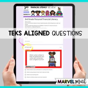 3rd Grade Financial Literacy - STAAR Review Task Cards - Digital ...