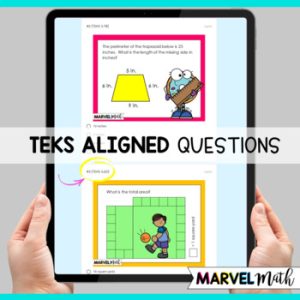 3rd Grade Area, Perimeter & Measurement - STAAR Review Task Cards ...