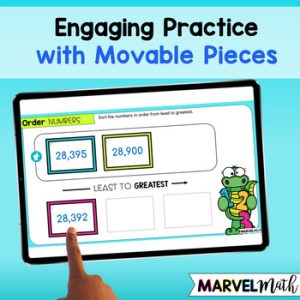 Comparing Numbers - Digital Activities - Marvel Math