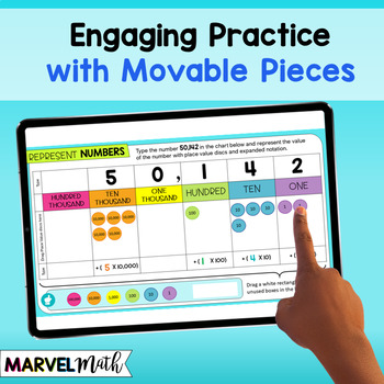 Expanded Notation - Digital Activities - Marvel Math