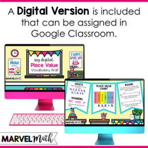 3rd Grade Place Value Word Wall - Vocabulary Bunting - Marvel Math