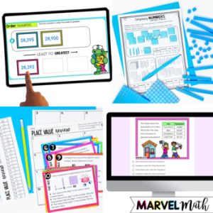 3rd Grade Place Value Unit Bundle - Marvel Math