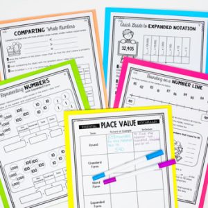 3rd Grade Place Value Unit Bundle - Marvel Math