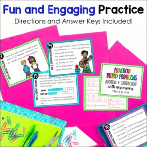 Adding and Subtracting Fractions Word Problems – Marvel Math