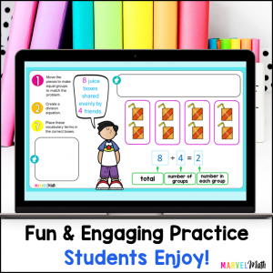 Equal Groups Division – Fair Shares Division Problems – Google Slides ...