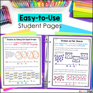3rd Grade Multiplication and Division Interactive Notebook - Math TEKS ...